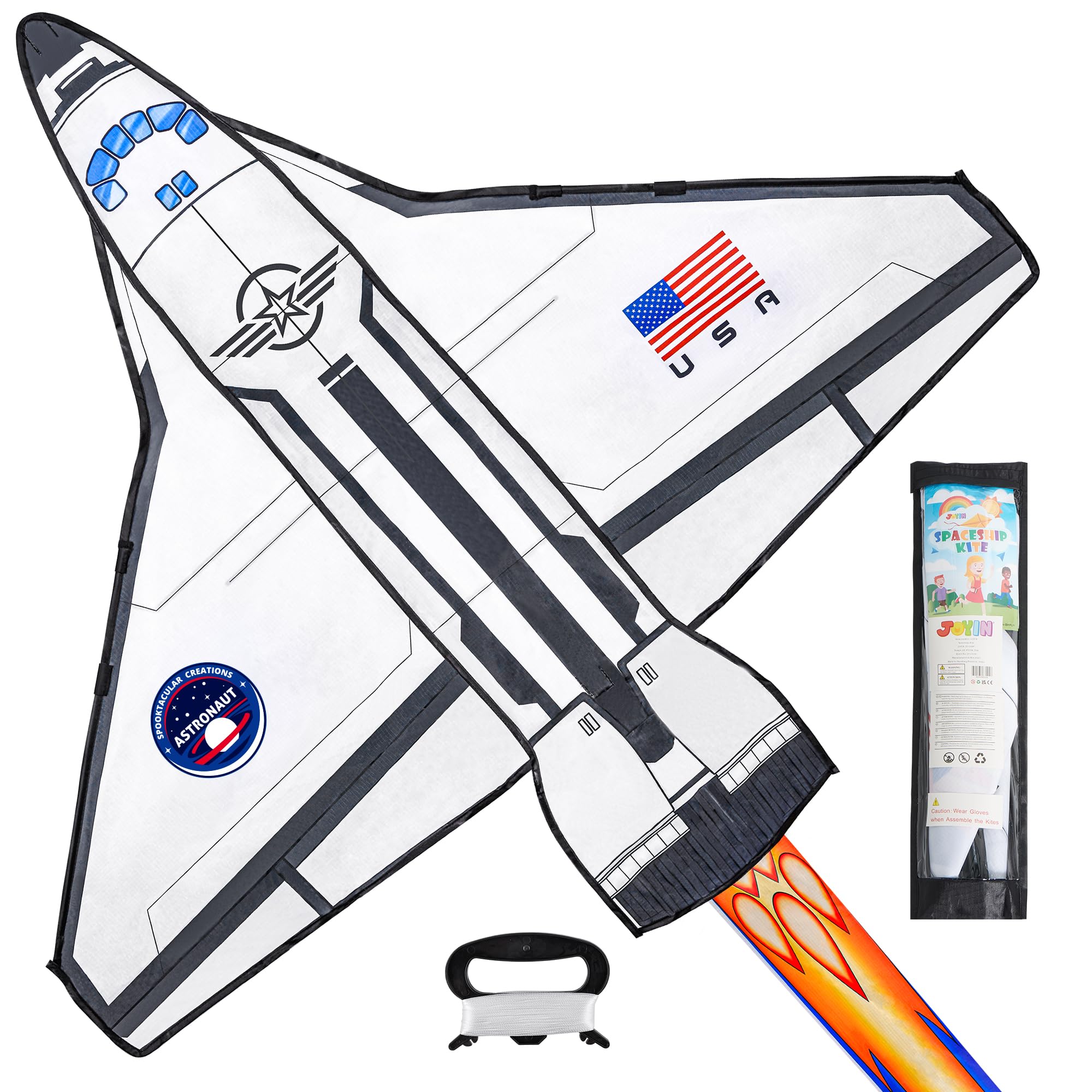 JOYIN Spaceship Kite Easy to Fly for Kids and Adults with 262.5 ft ...