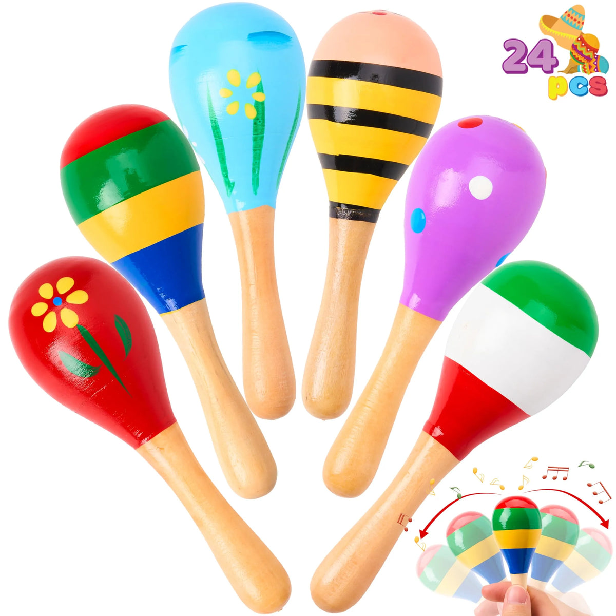 Maracas Colorate Colombian Neon Maracas – Ceremonial Rhythm Tools