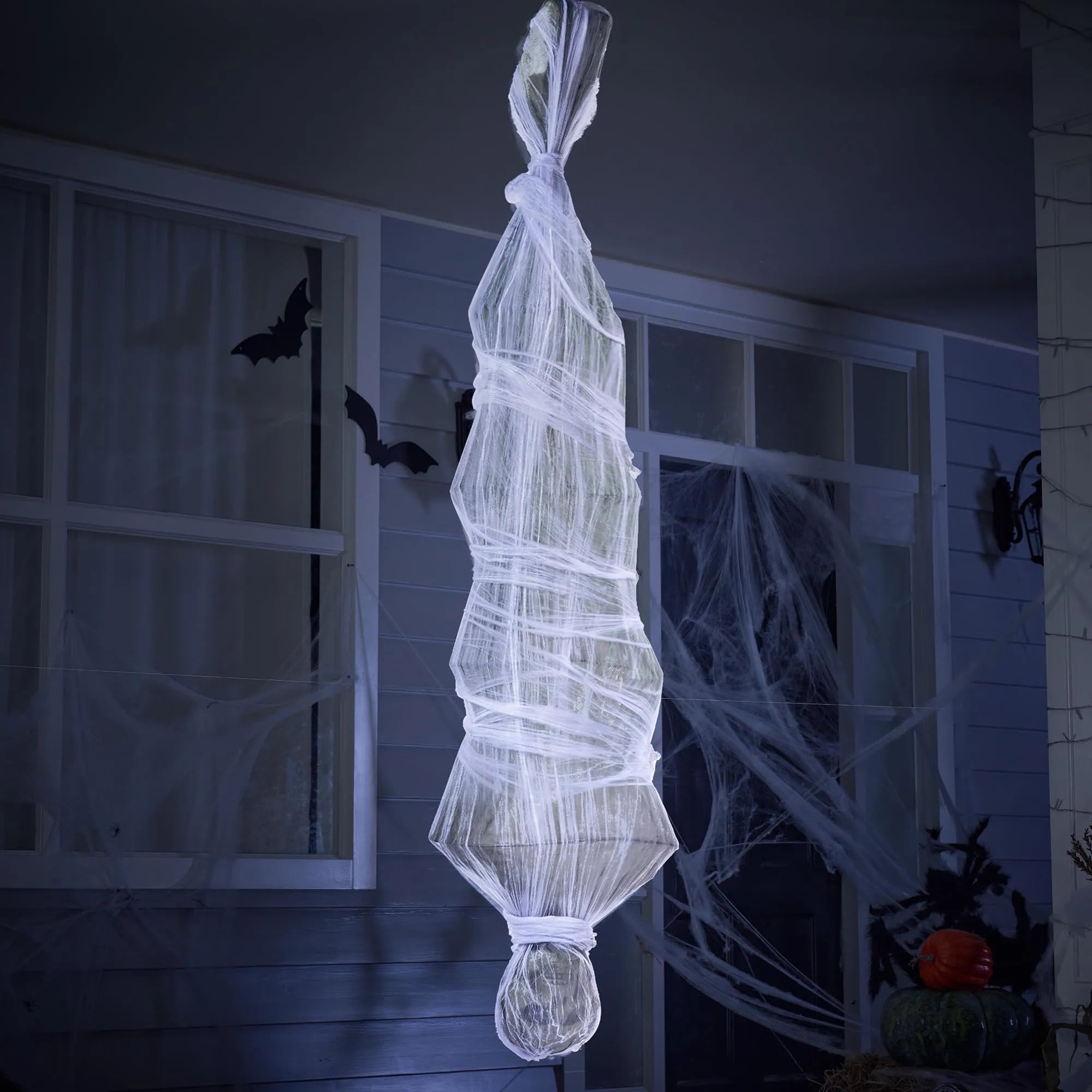 72in Halloween Hanging Cocoon Corpse for Halloween Outdoor Decoration