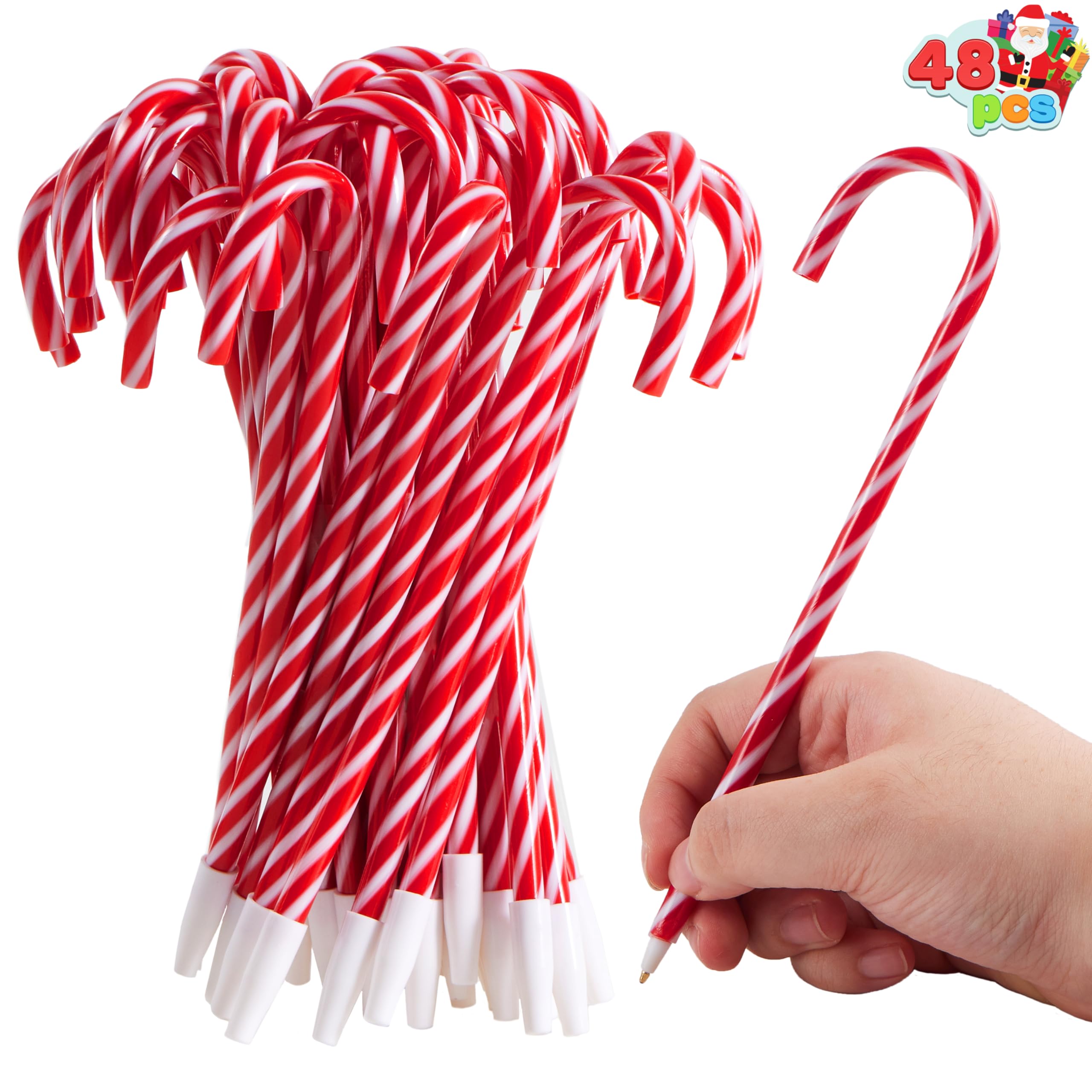 Candy Cane Ball Point Pens,48 Pcs-joyin