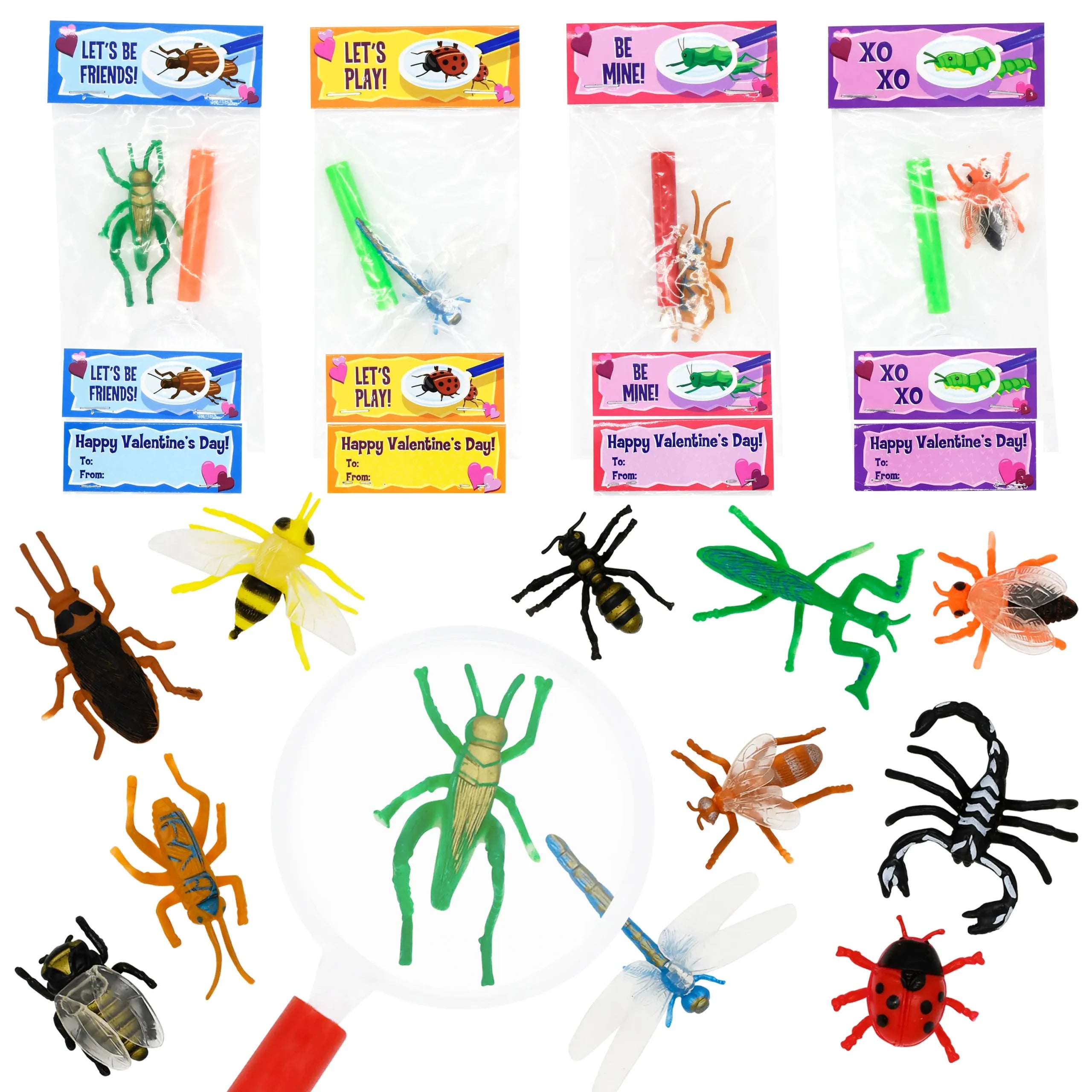 Valentines Day Insect Sets For Kids (28 Sets) - Joyin