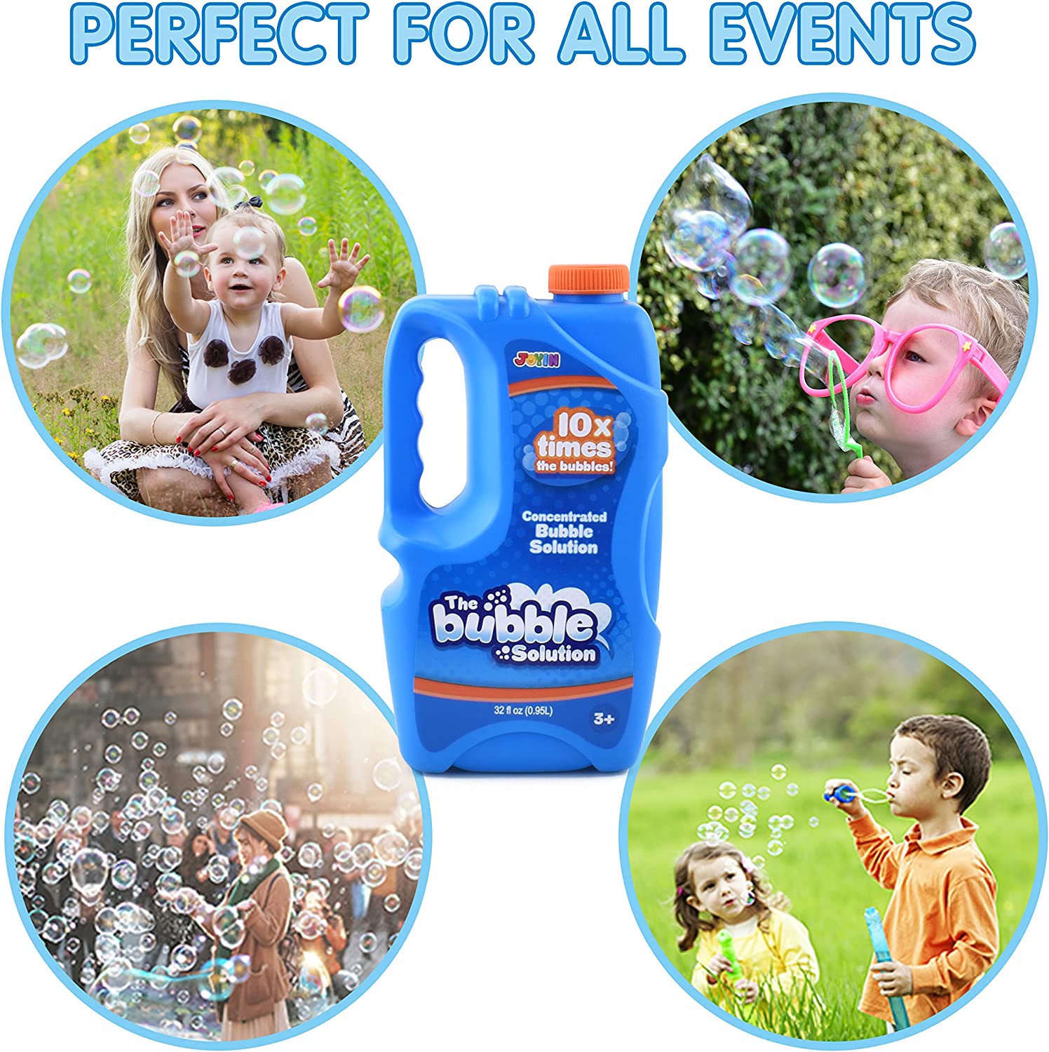 32 oz Bubble Solution Concentrated, 2 pcs Blue