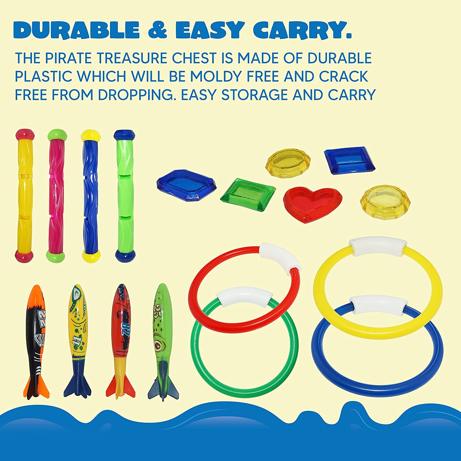 Sloosh - Summer Diving Toys, 18-piece Set
