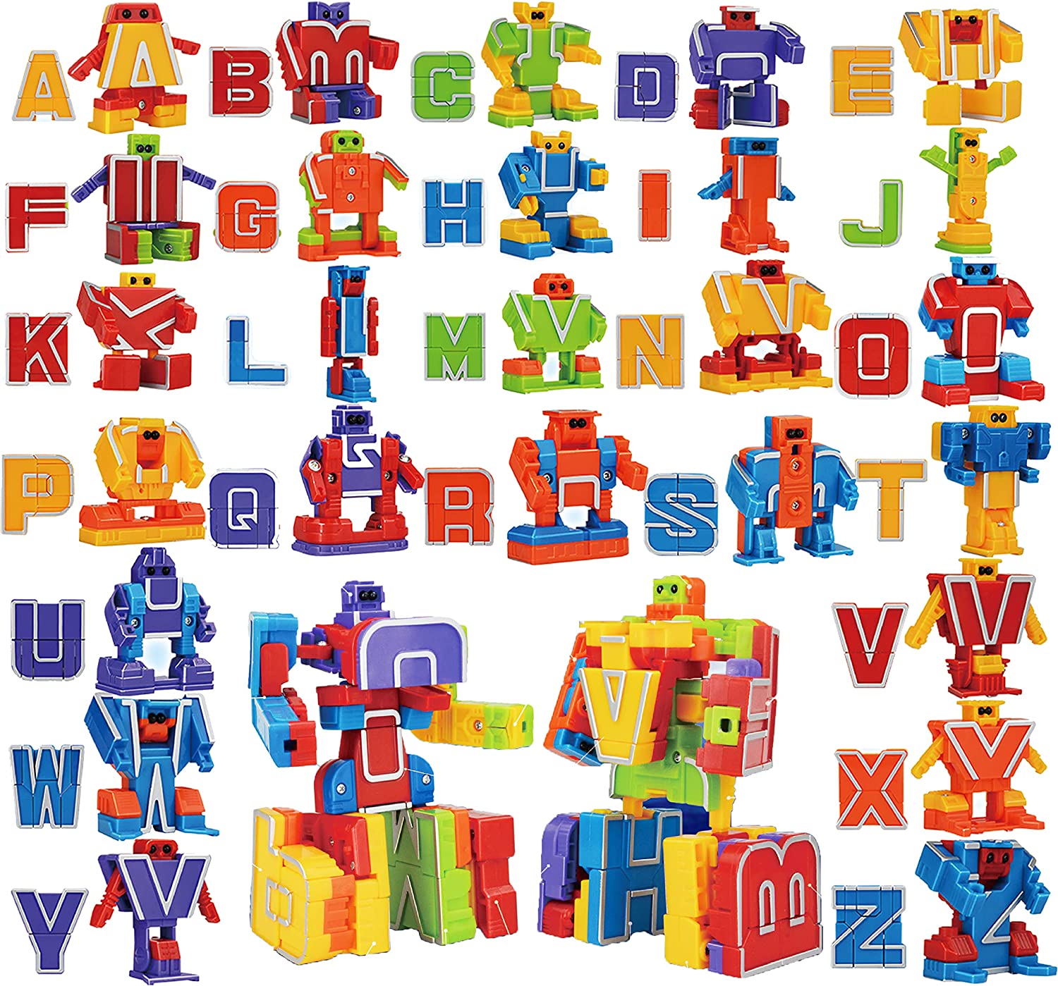 Alphabet Robot Action Figure Toys