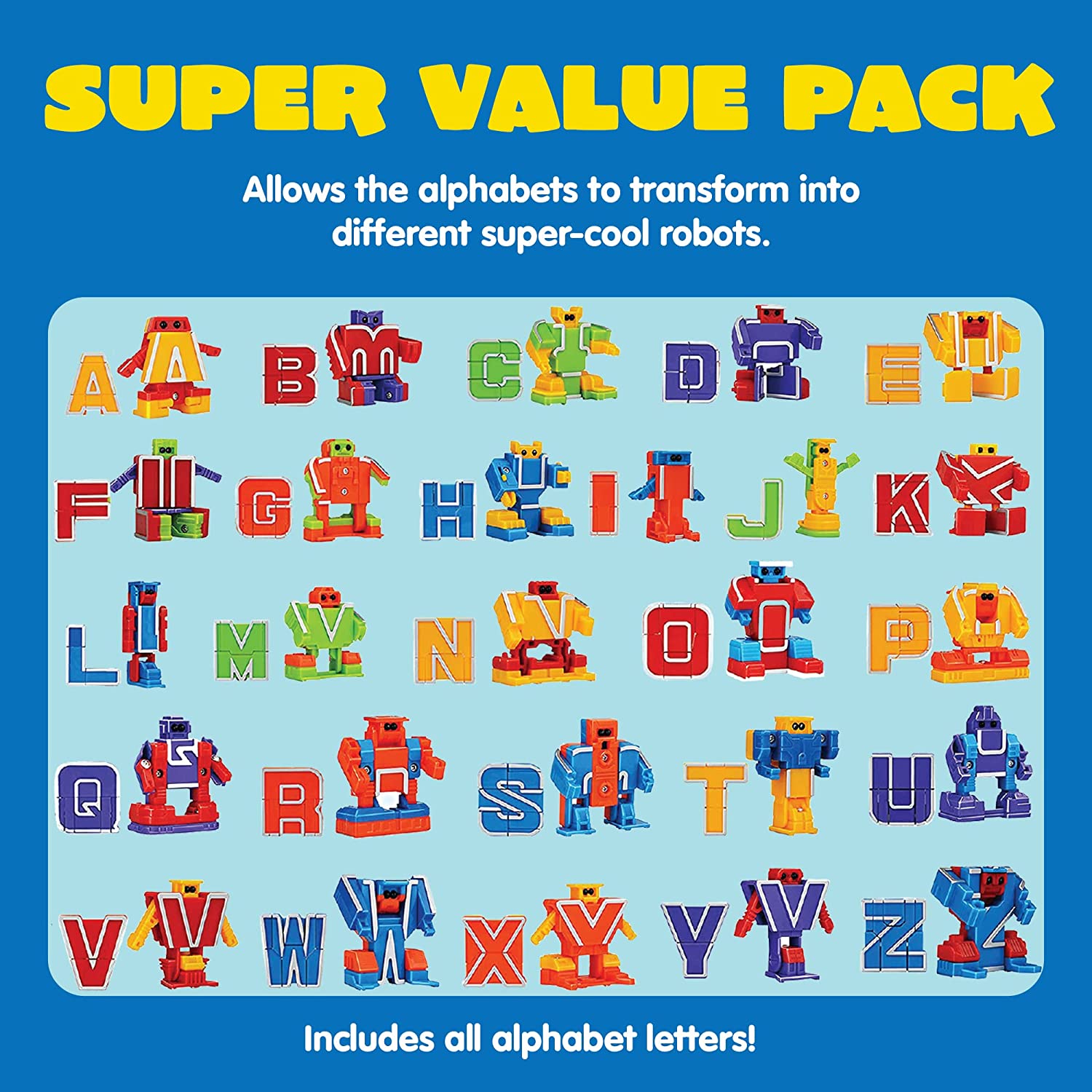Alphabet Robot Action Figure Toys