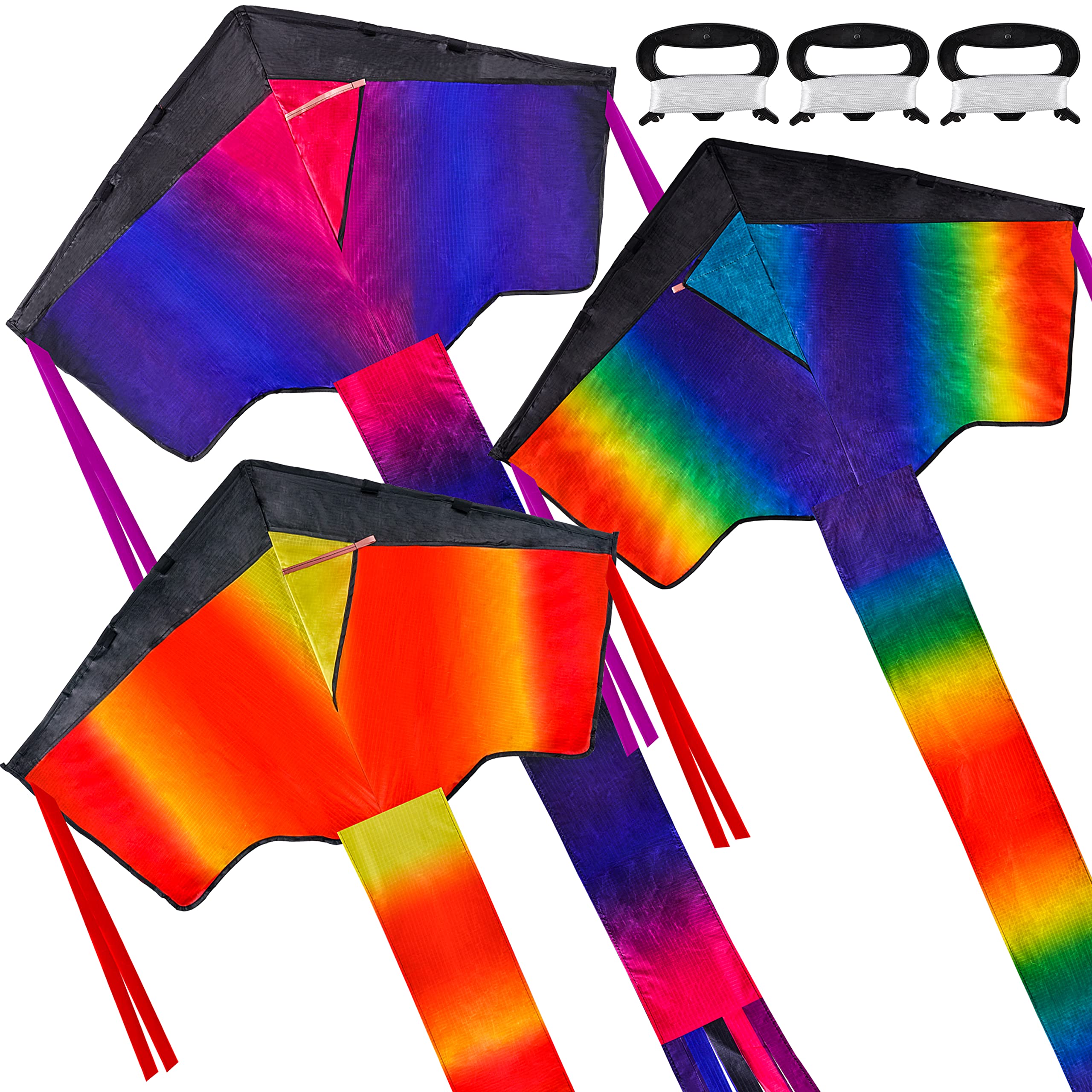Delta Multicolor Kite, 3 Packs -JOYIN